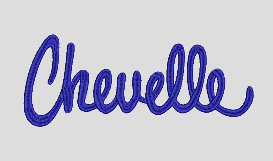Chevelle Embroidery Design 3 Sizes PES Format - Etsy