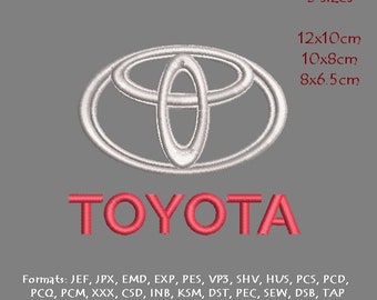 Toyota Embroidery Design. Embroidery Applique Design. Machine ...