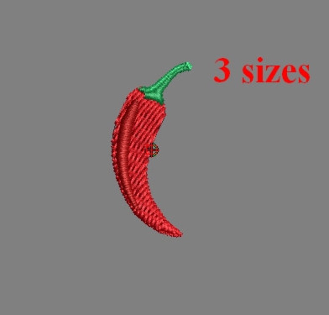 Chilli Embroidery Design - Etsy