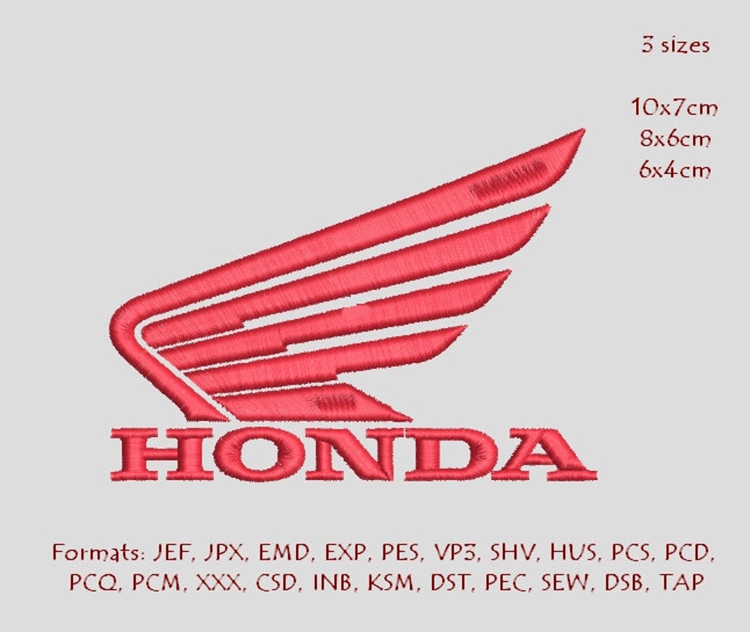 Honda Motorcycle Embroidery Design 3 Sizes - Etsy