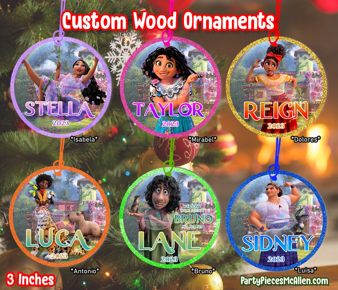Encanto Christmas Tree Ornaments, Isabella Christmas Ornament, Bruno ...