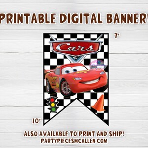 Cars Birthday Banner, Cars Banner, Racecar Birthday Banner, Racer Party ...