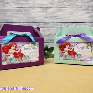 Mermaid Gable Boxes, Mermaid Birthday Party Supplies, Customized Gable ...