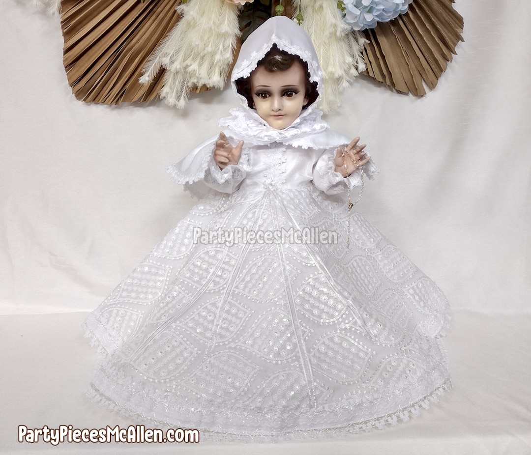 Vestidito Niño Dios, Vestido Blanco Niño Dios, Ropon Niño Dios ...
