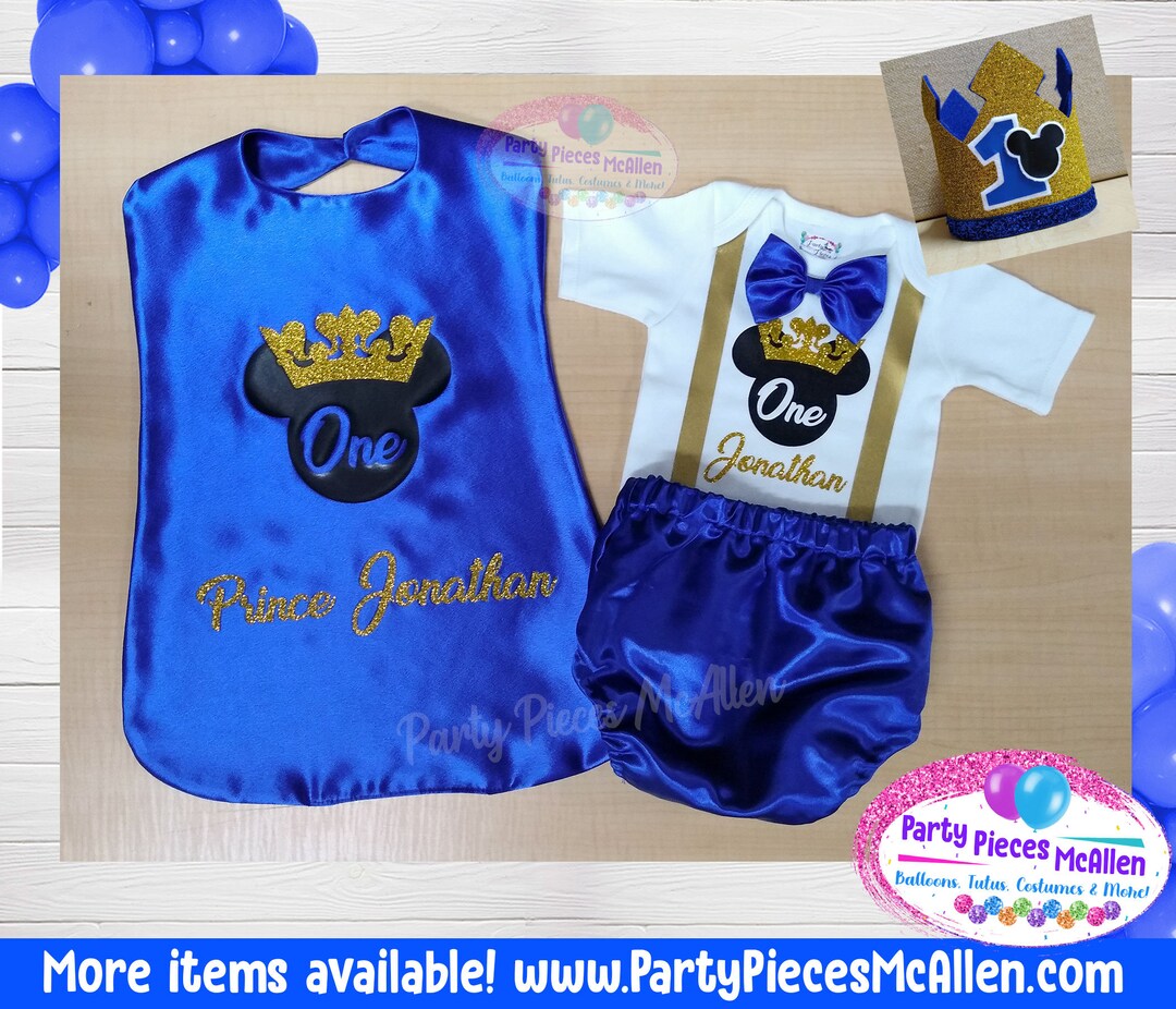 Mickey Birthday Outfit, Royal Mouse Birthday Outfit, Royal Mickey Cake ...