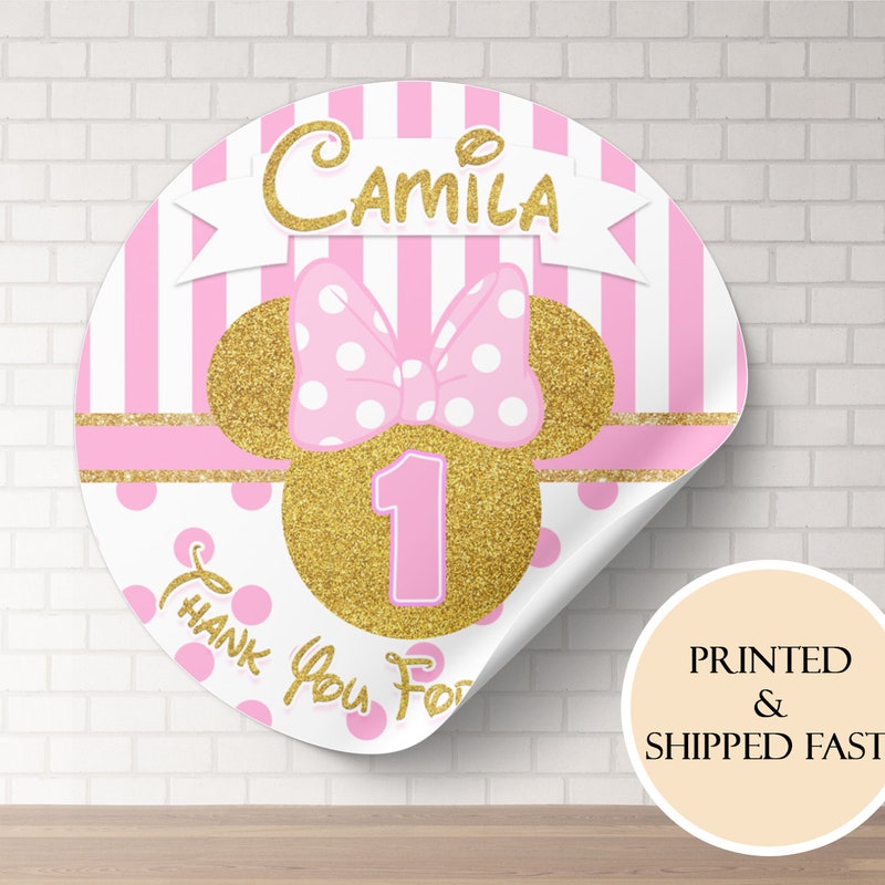 Minnie Mouse Labels - Etsy