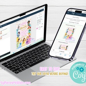 Princess Editable Box Labels, Princess Digital Files, Princess Gable ...