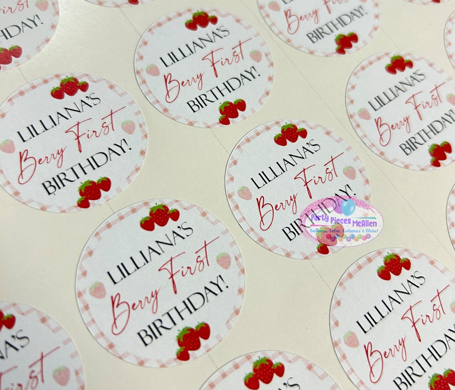 Two Sweet Birthday Stickers, Custom Birthday Stickers, Two Sweet ...