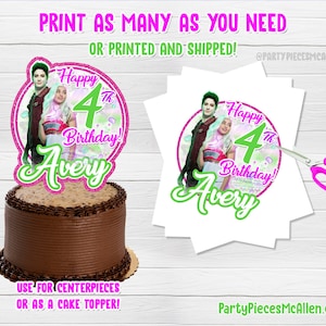 Digital Zombies 2 Cake Topper, Digital Zombies 2 Centerpiece, Zombies 2 ...