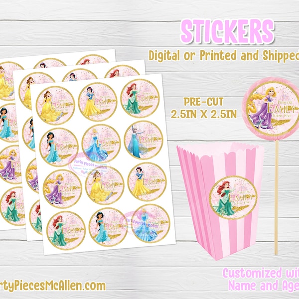 Princess Labels - Etsy