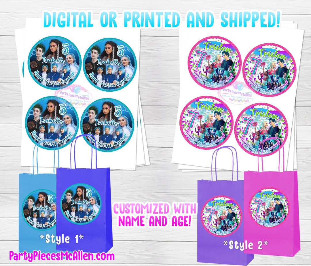 Zombies 3 Round Labels, Zombies 3 Party Supplies, Zombies 3 Digital ...