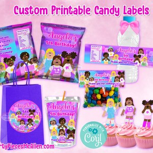 EDITABLE Gamer Girls Candy Labels Bundle, Gamer Girl Party, Gamer Girl ...
