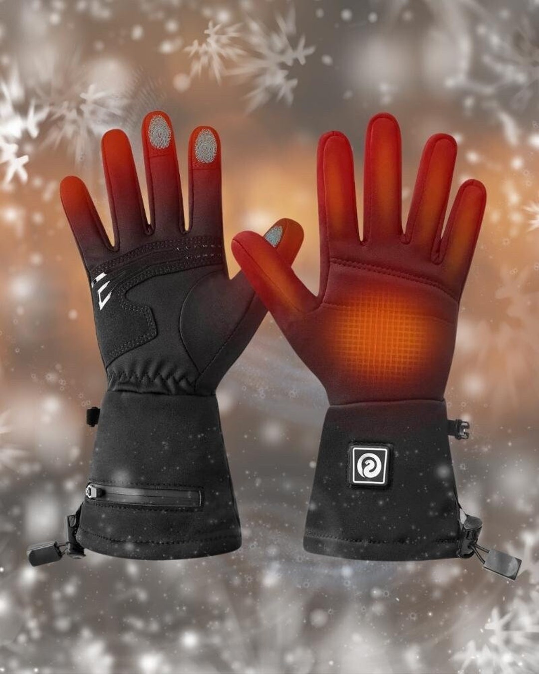 Winter Gloves With Heating Tech Touchscreen Gloves Stylish - Etsy