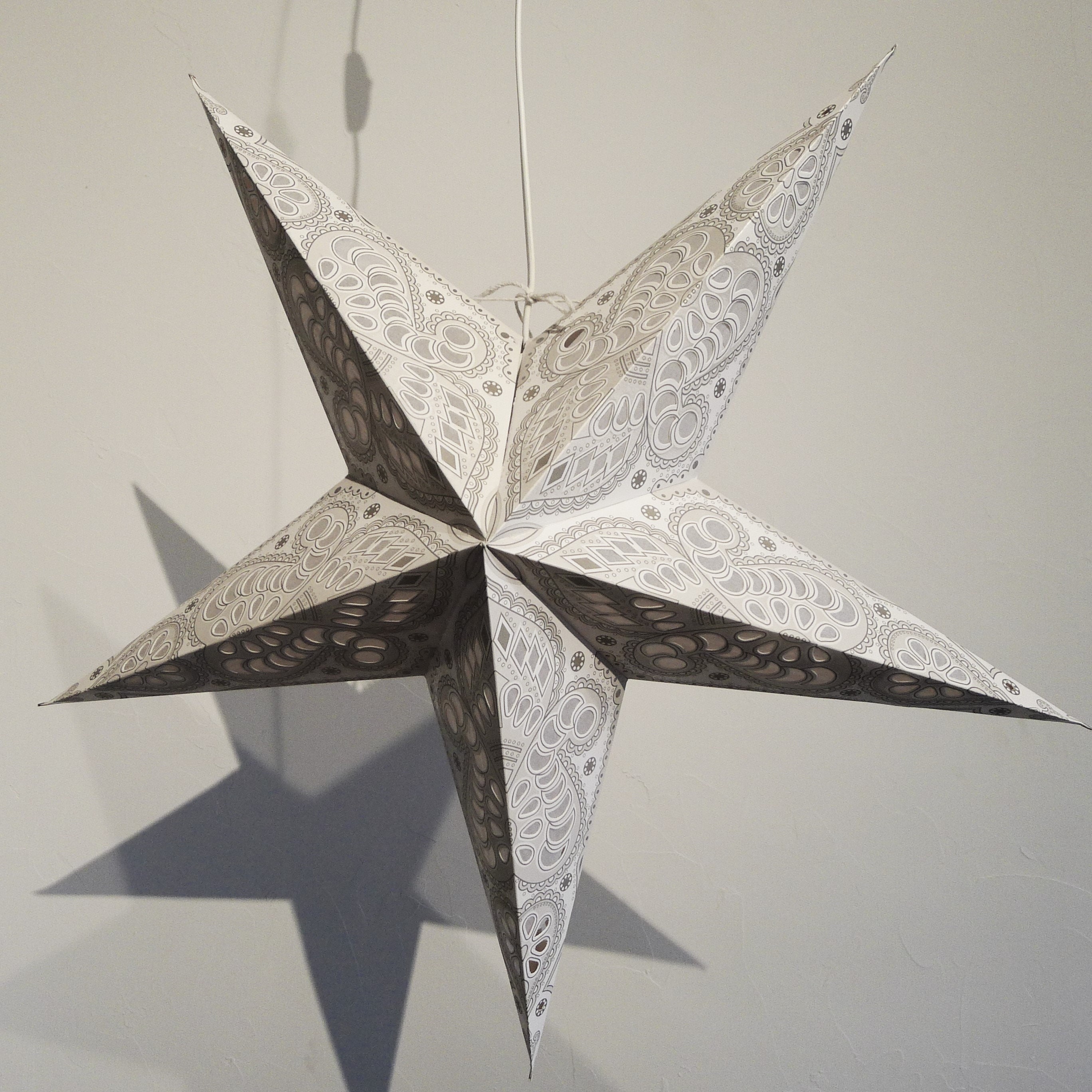 White Arabesque Light Star 60cm - Etsy