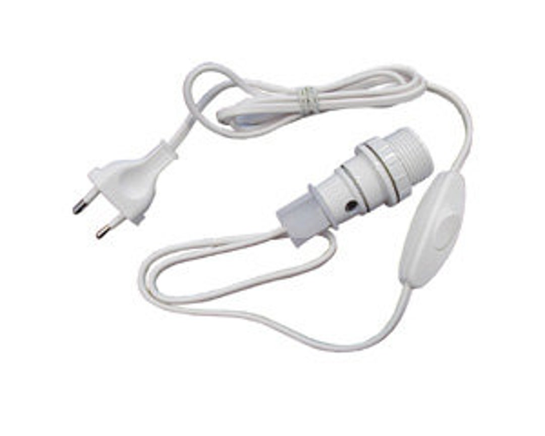 Electric Wire Length 2m With Plug Switch and Socket E14 - Etsy