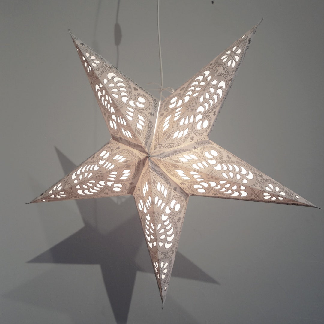 White Arabesque Light Star 60cm - Etsy