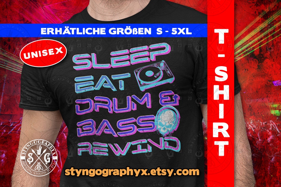 Drum and Bass Shirt, Festival Outfit, Dnb Apparel, Drum N Bass Rave ...