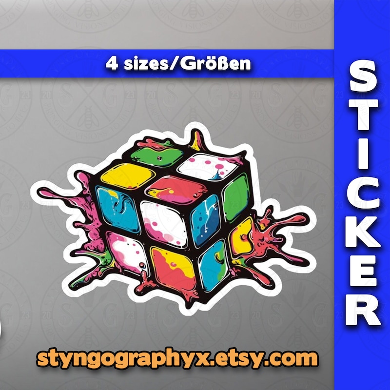 Rubik's Cube Sticker - Etsy