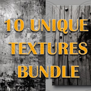 10 Unique Textures Bundle Png Files - Wood Stone Grunge - Overlay ...