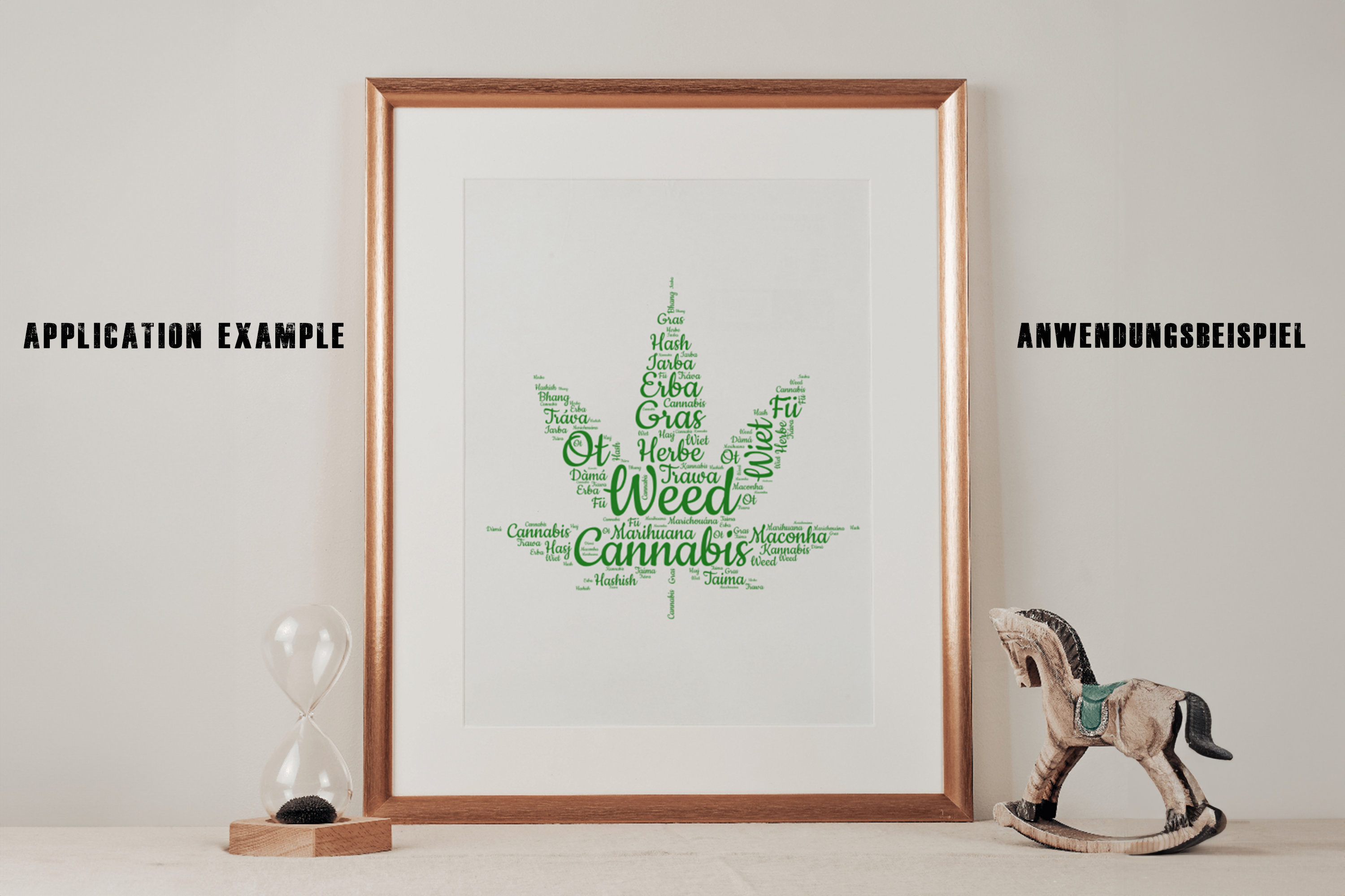 Pot Leaf Word Cloud Digital Download Weed Synonyms for Gift Deco Art ...
