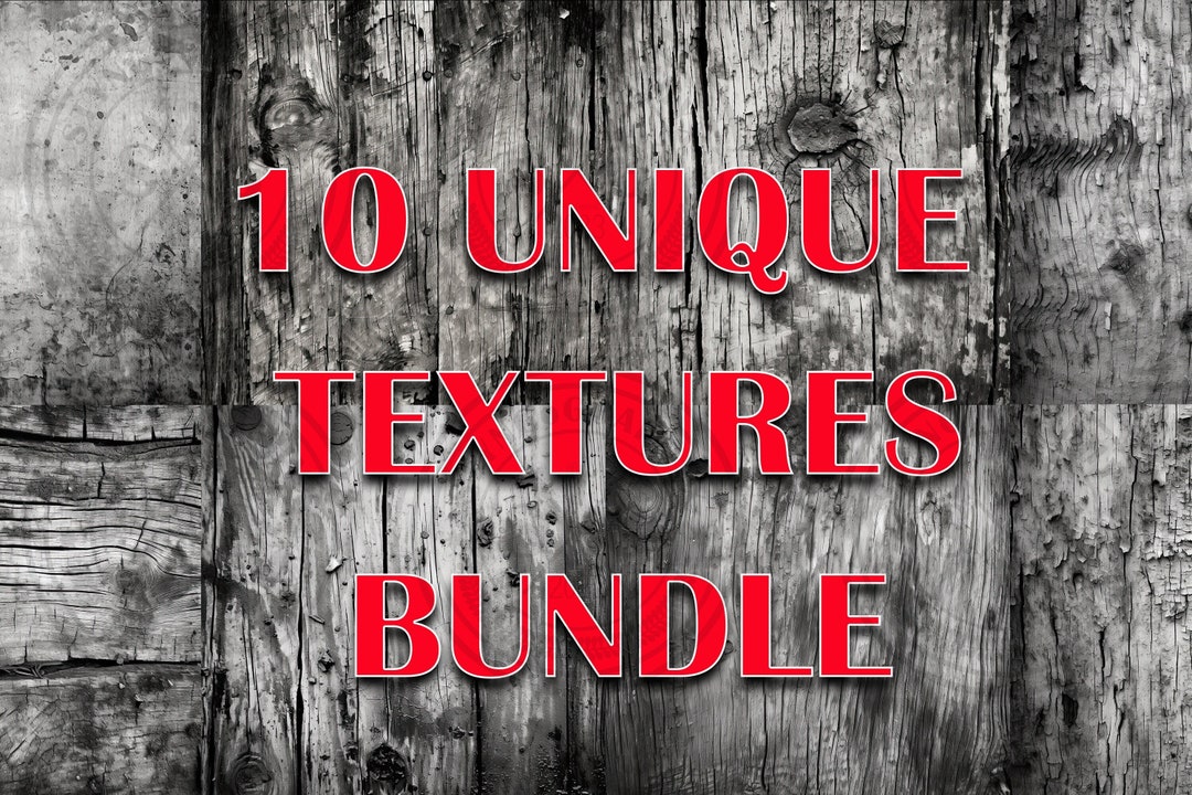 10 Unique Textures Bundle Png Files - Wood Stone Grunge - Overlay ...