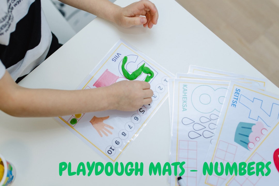 Preschool Printables Numbers 1-10 Play Doh Mats Toddler Activities ...