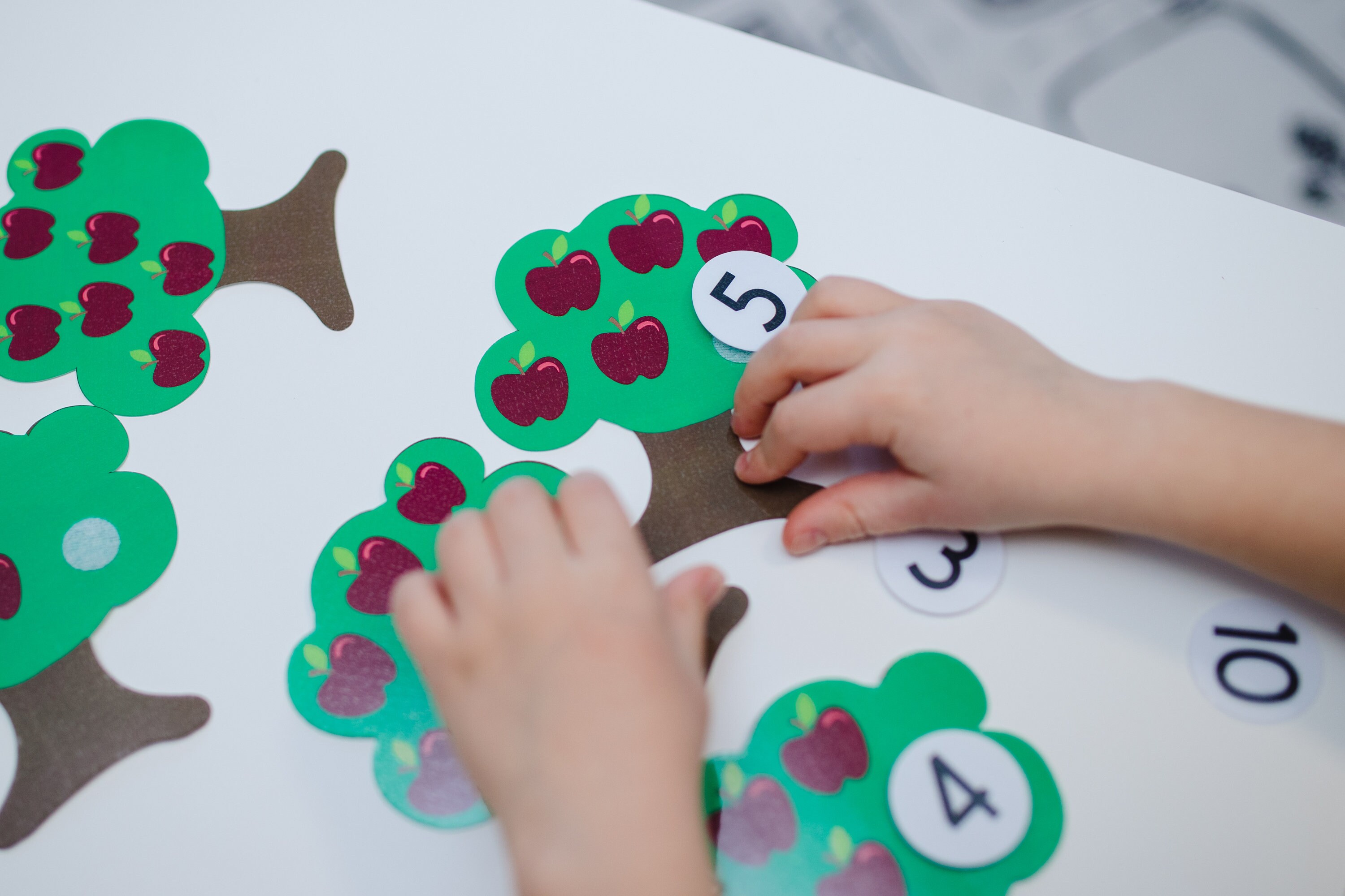 Counting Activity, Learn Numbers 1 to 10, Apple Counting Activity ...