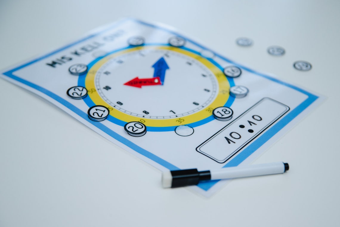 Printable Clock for Kids, PDF, Educational Activities Toddler ...