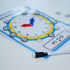 Printable Clock for Kids, PDF, Educational Activities Toddler ...