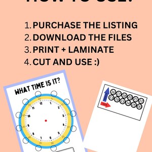 Printable Clock for Kids, PDF, Educational Activities Toddler ...