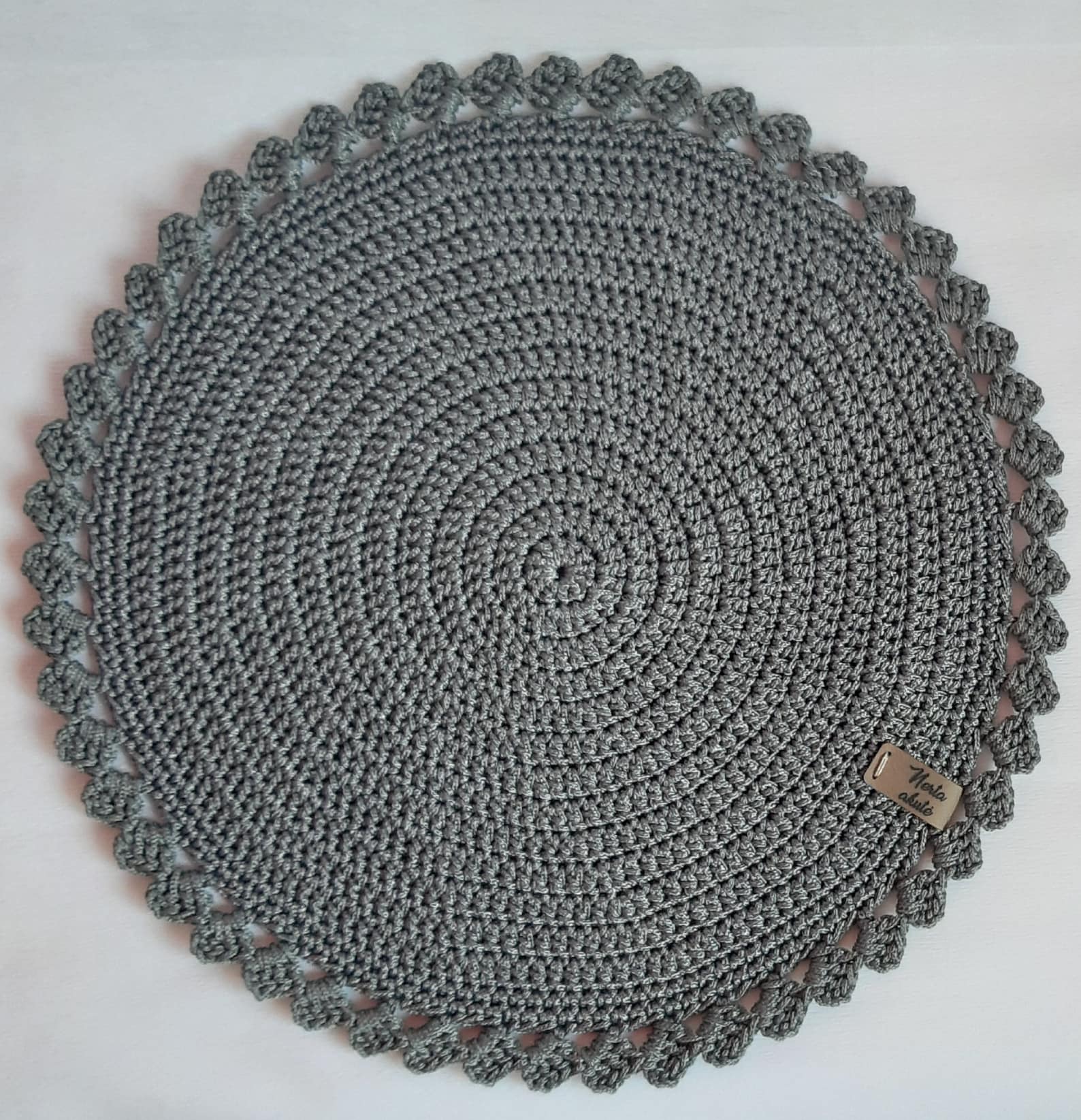 Crochet Table Mat, Crochet Round Placemat, Set of 6 - Etsy