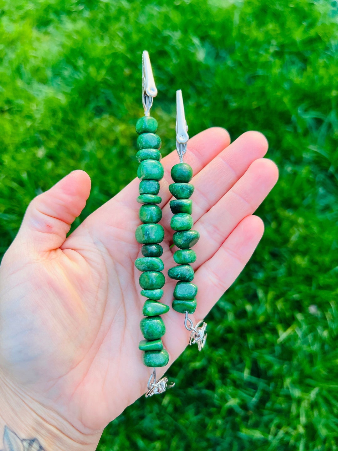 African Jade Smoking Clip Wand | Cigarette Holder | Gift for Smokers ...