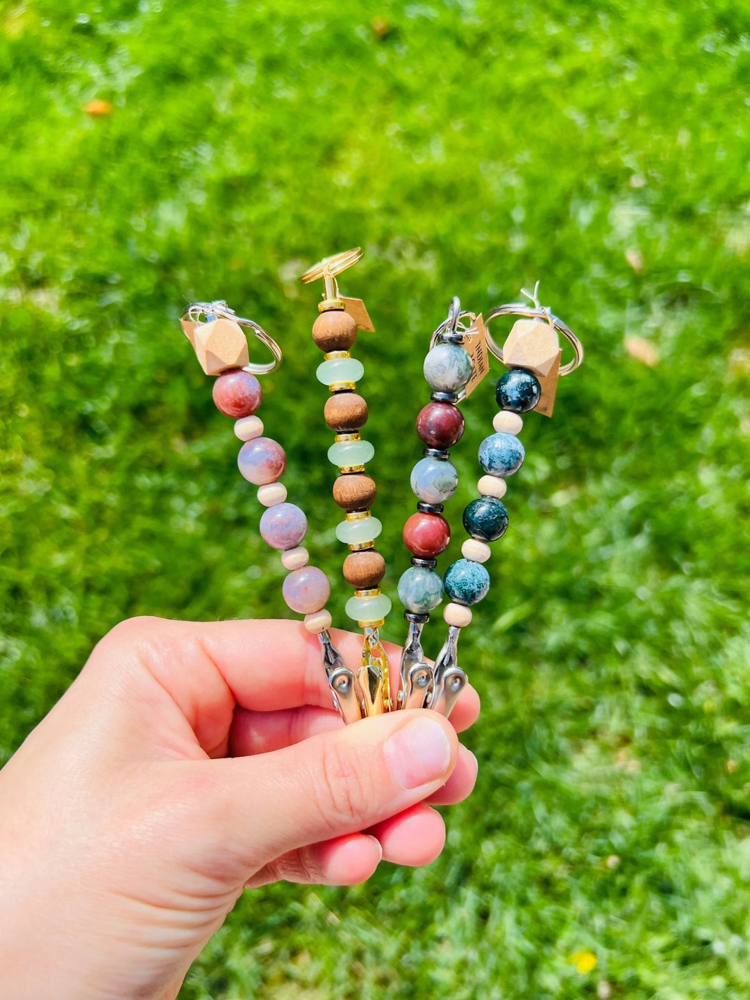 Mini Crystal Smoking Clip Wand Keychain Cigarette Holder Gift for ...