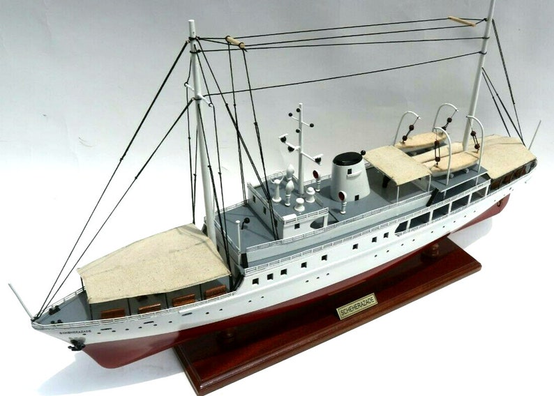 Wooden Ship Model LE SHEHERAZADE TINTIN Length: 70 Cm - Etsy