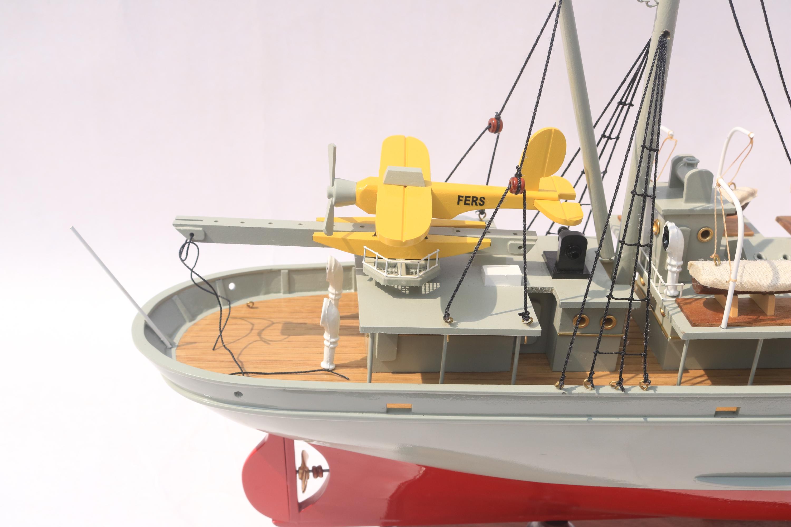 Wooden Ship Model - L'AURORE - TINTIN Length: 60 Cm - Etsy