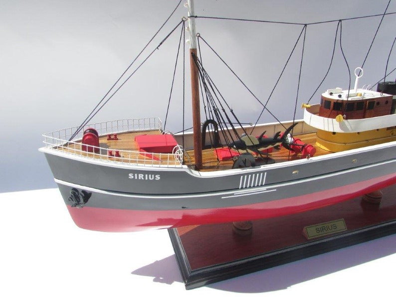 Wooden Boat Model LE SIRIUS TINTIN Length: 63 Cm - Etsy