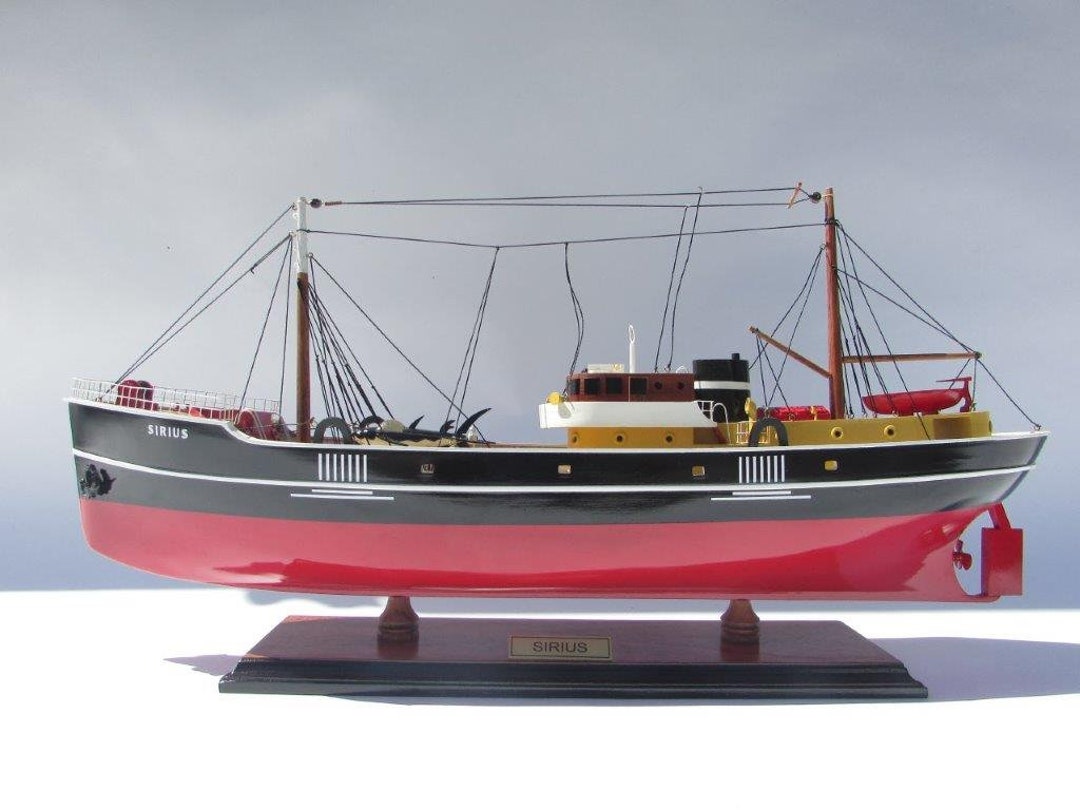 Wooden Ship Model - LE SIRIUS - TINTIN - Length: 63 Cm - Etsy