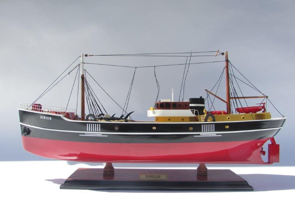 Wooden Ship Model - LE SIRIUS - TINTIN - Length: 63 Cm - Etsy