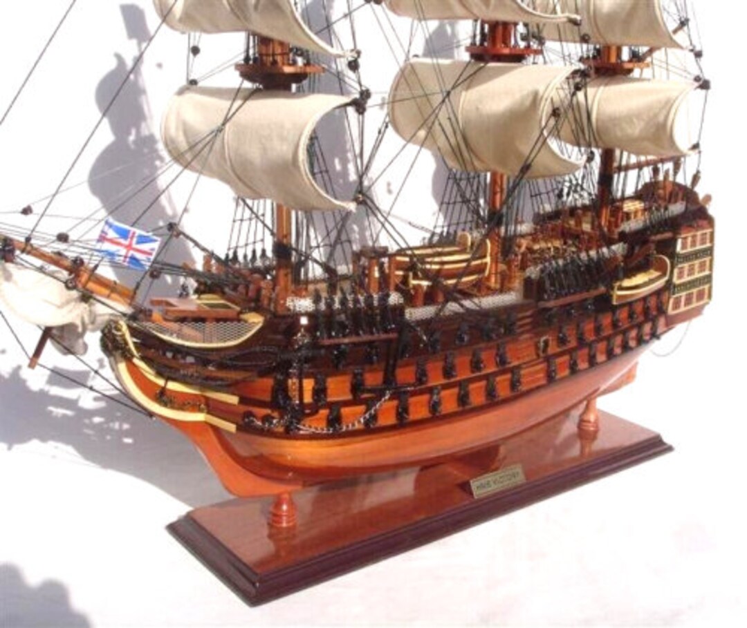 Superb Wooden Model Ship - LE VICTORY - Length: 62 Cm - Etsy
