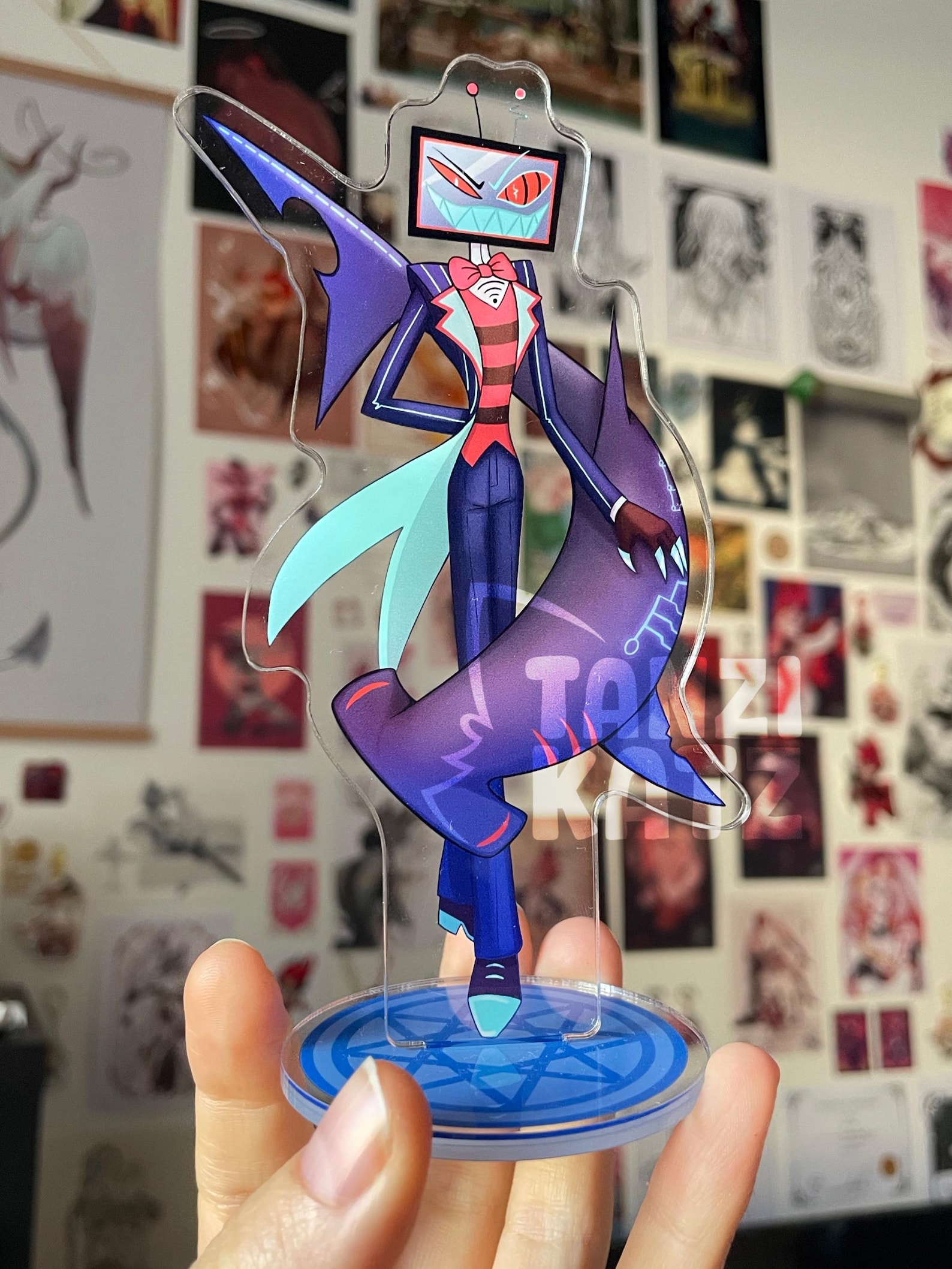 Alastor Vox Lucifer Acrylic Standee | Hazbin Hotel | Applemedia ...