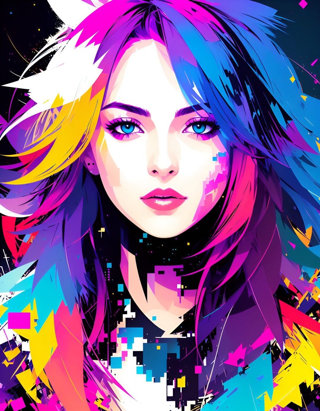 8 Bit Curious Glitch. Printable SVG File - Etsy