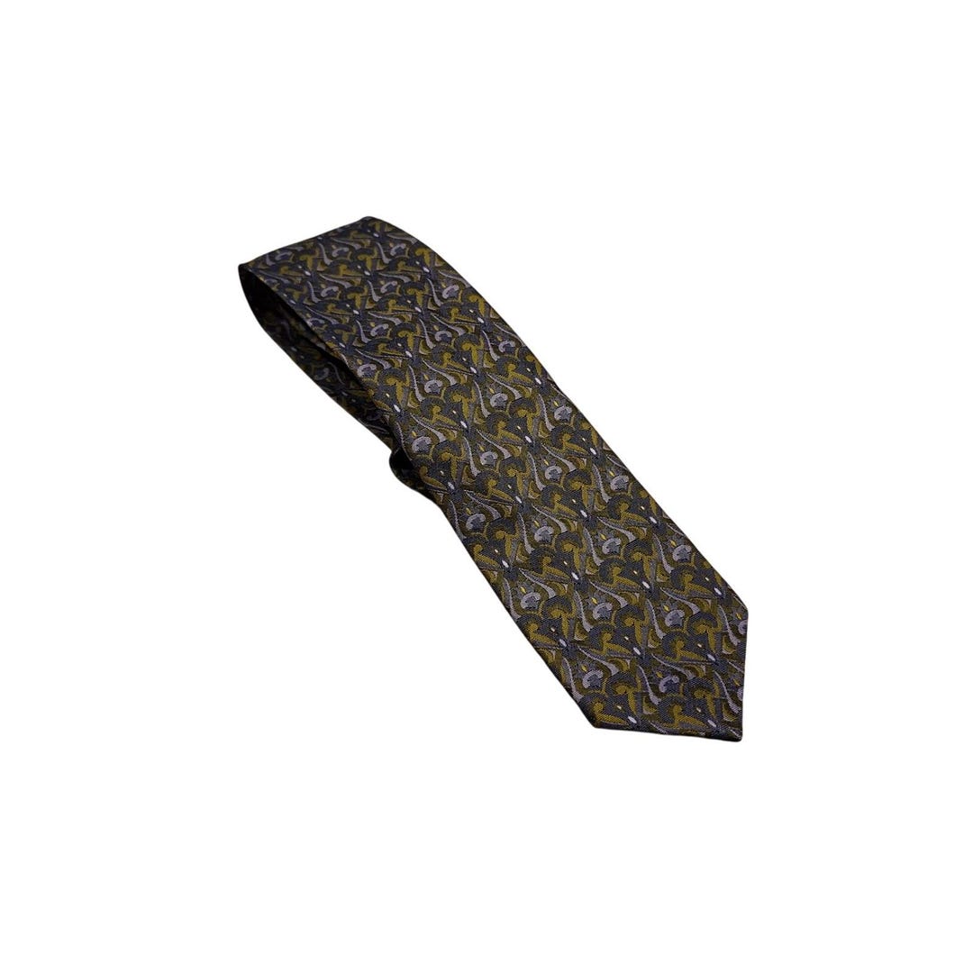 Vintage Dralon Mens Grey Colorful Patterned Neck Tie - Etsy