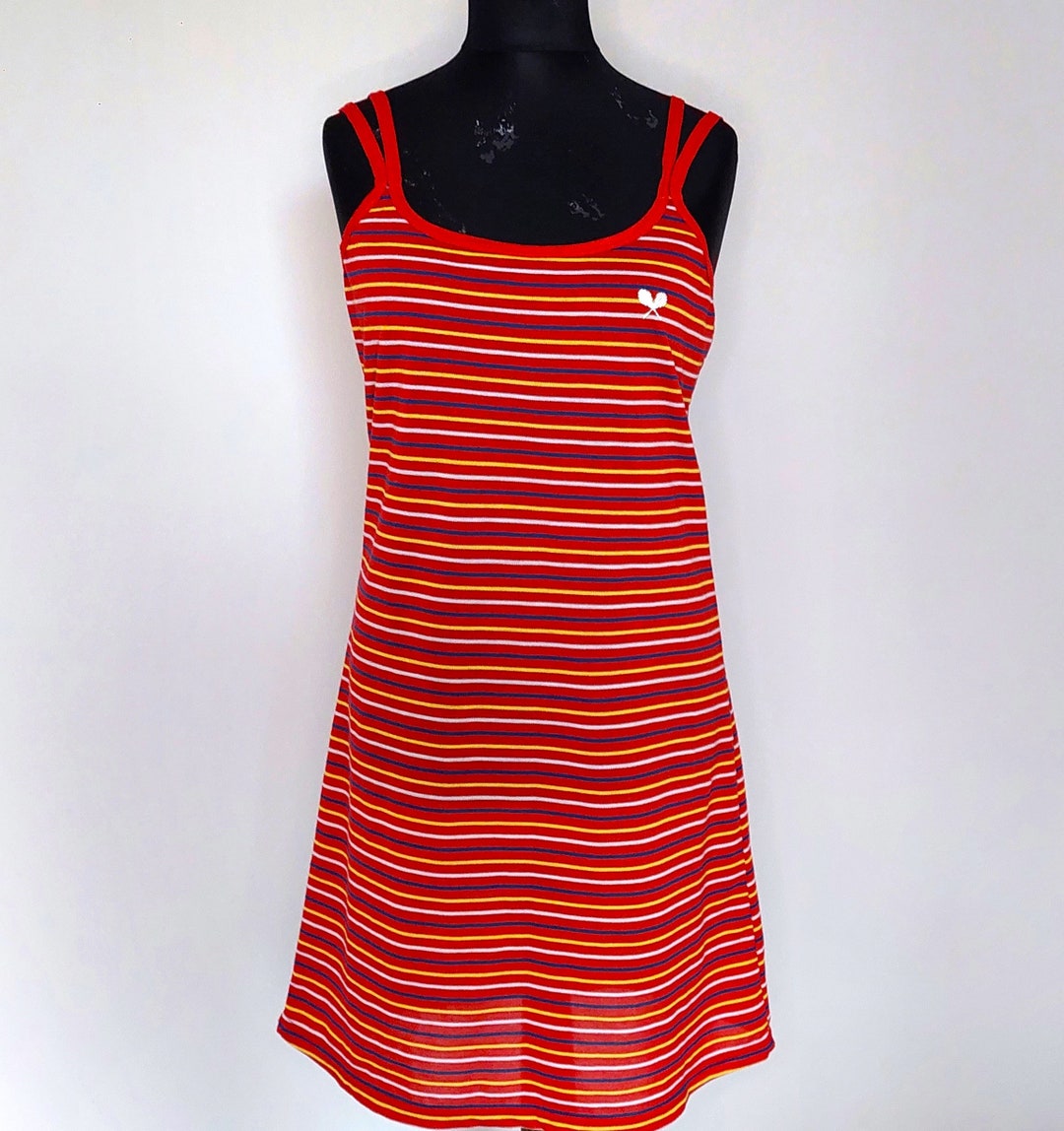 Vintage Red Tennis Mini Dress,retro Womens Sport Outfit,summer Sport ...
