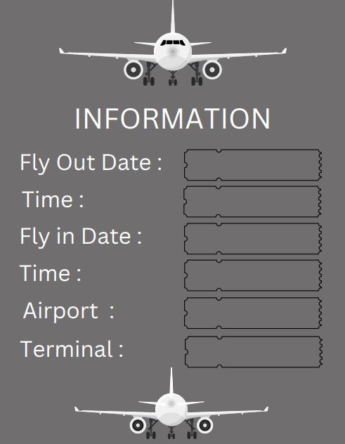 Fifo Wife Planner, Fly in Fly Out Digital Planning Pages to Keep Track ...