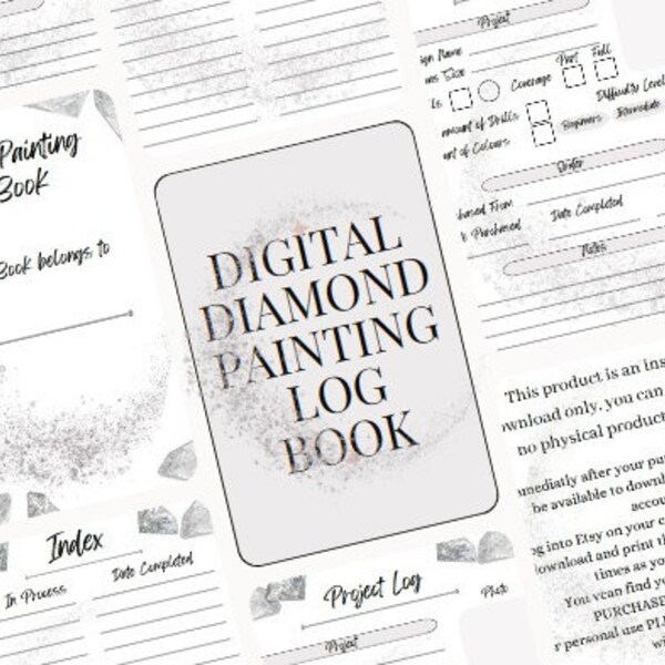 Diamond Painting Log Sheet - Etsy