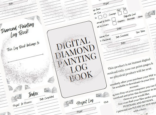 Diamond Painting Log Book & Journal, Keep Your Diamond Art Records ...