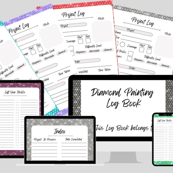 Diamond Painting Log Book Template - Etsy