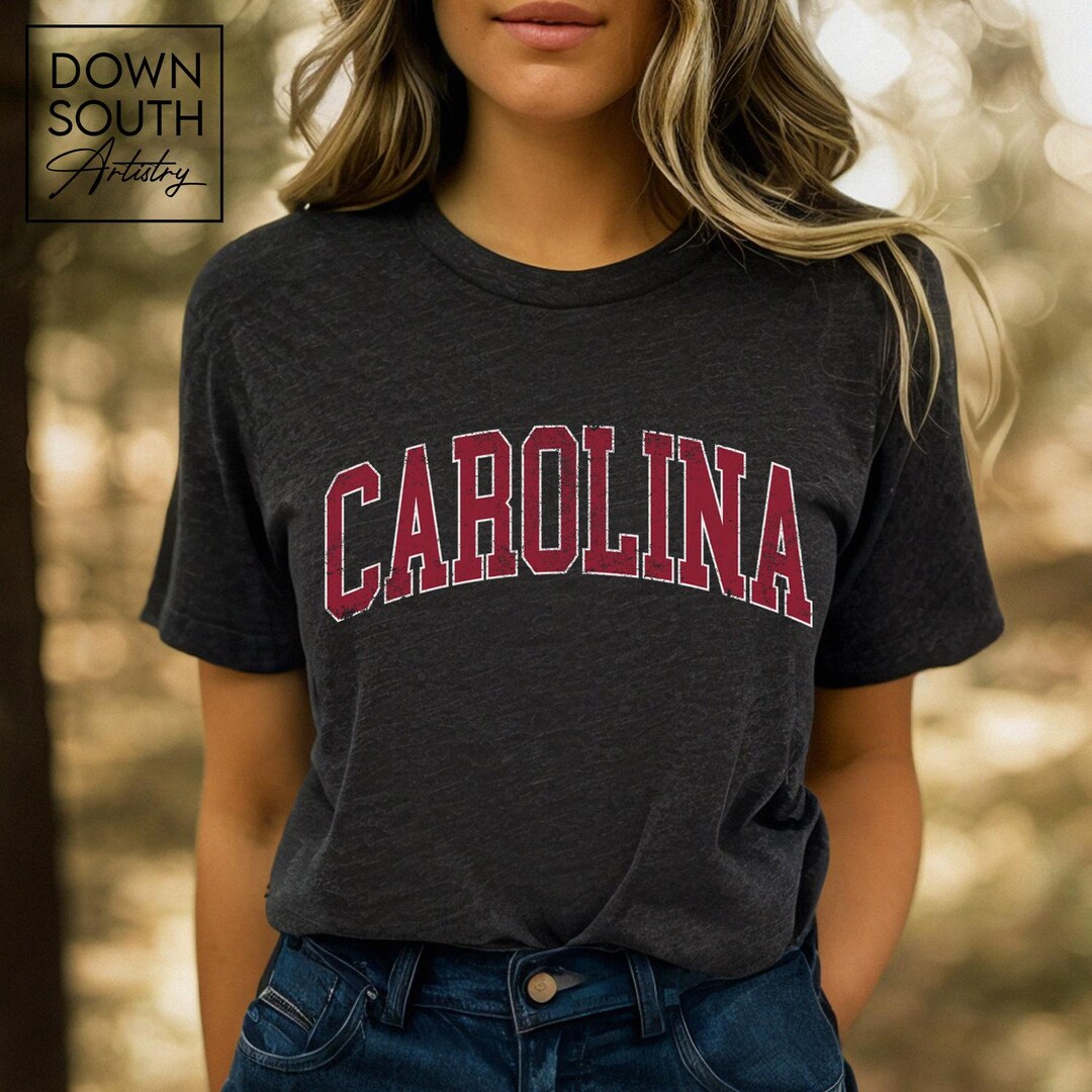 Vintage South Carolina T-shirt, Distressed Carolina Tshirt, South ...