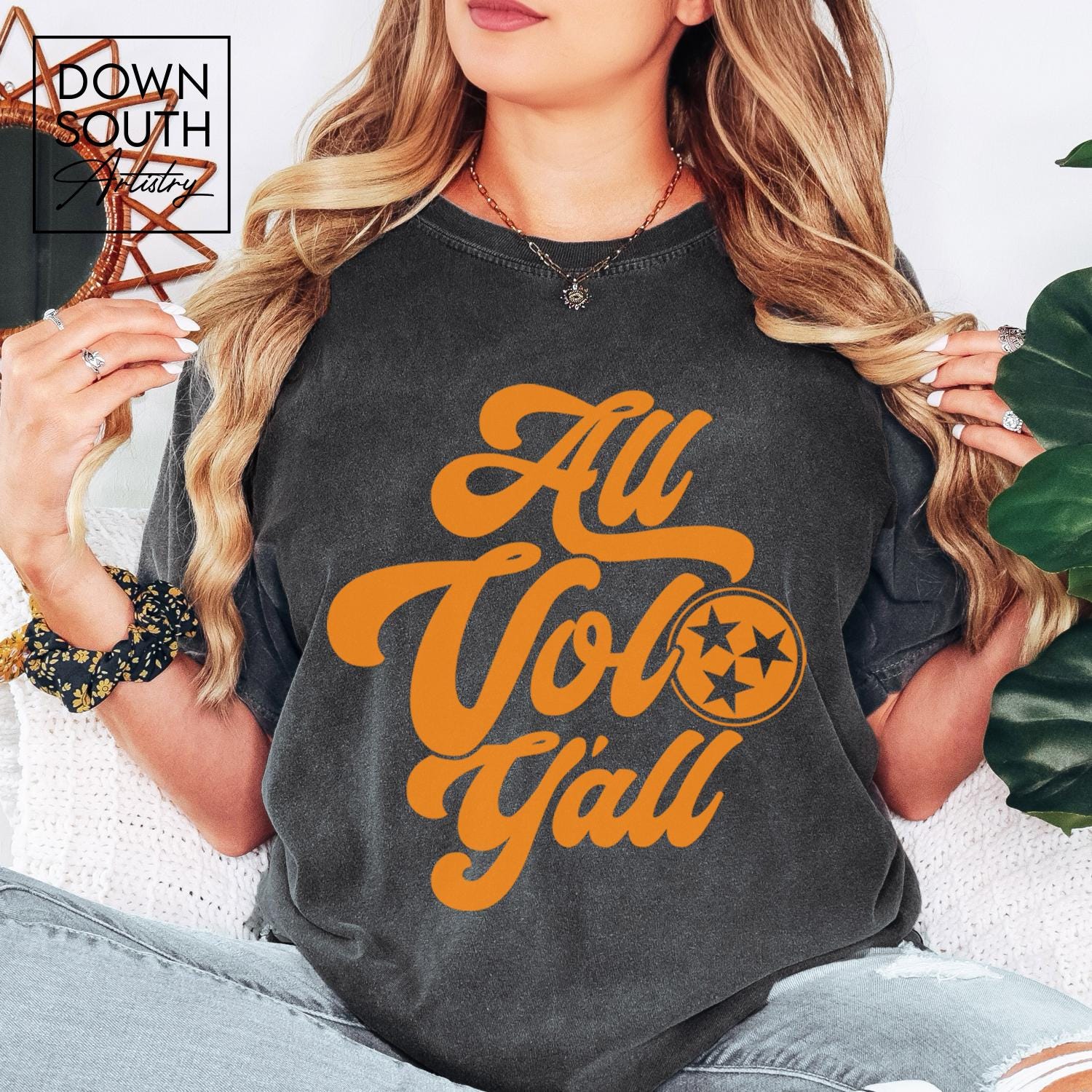 Cute Tennessee Comfort Colors T-shirt for Vols Fan, All Vol Y'all TN ...