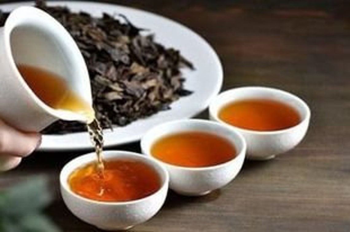 Golden Pu-erh Tea: 7 Year Vintage Black Loose Leaf Tea (50g) - Etsy